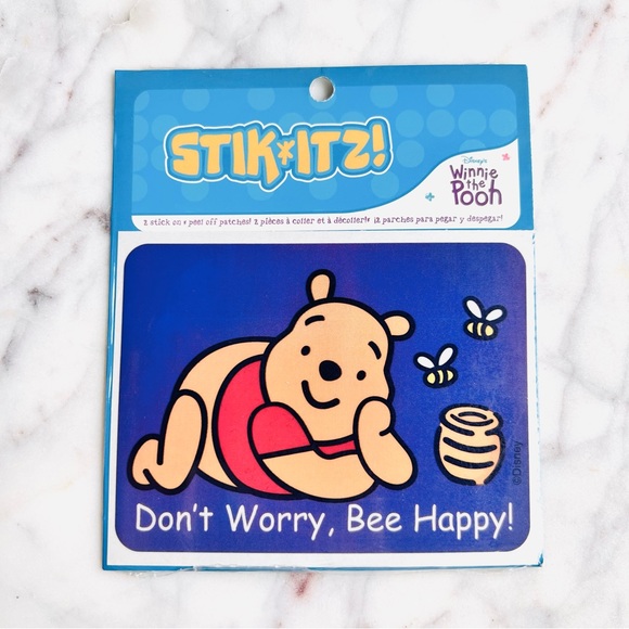 Disney | Accessories | 2 Pc Disney Winnie The Pooh Stick On Peel Off ...